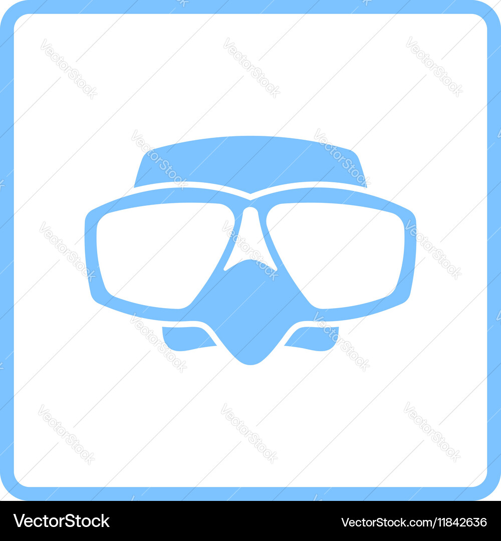 Icon of scuba mask Royalty Free Vector Image - VectorStock
