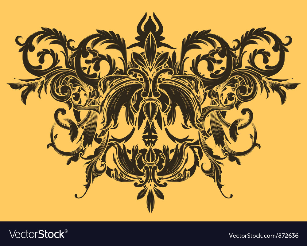 Vintage floral Royalty Free Vector Image - VectorStock