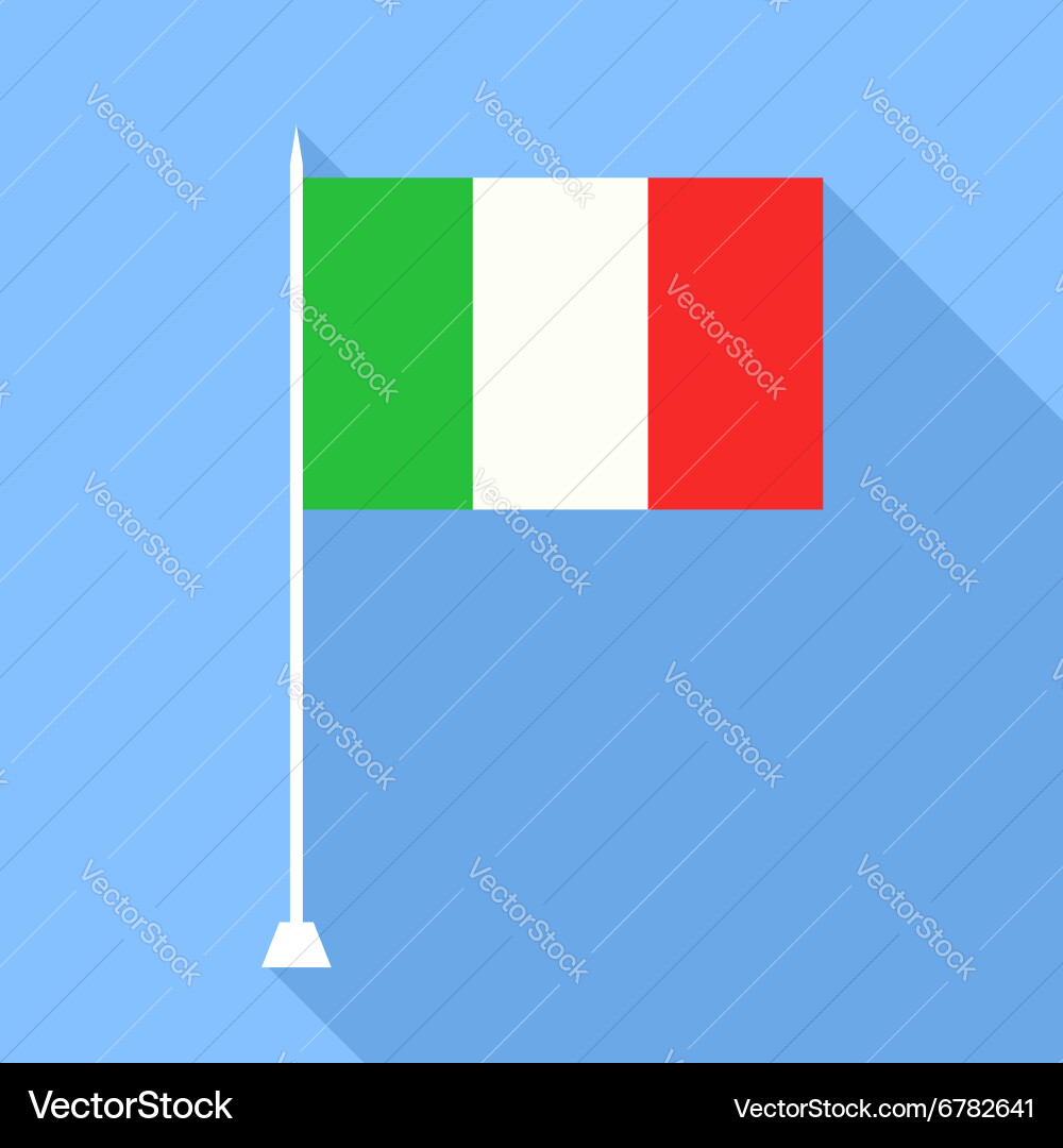 Flag of italy Royalty Free Vector Image - VectorStock