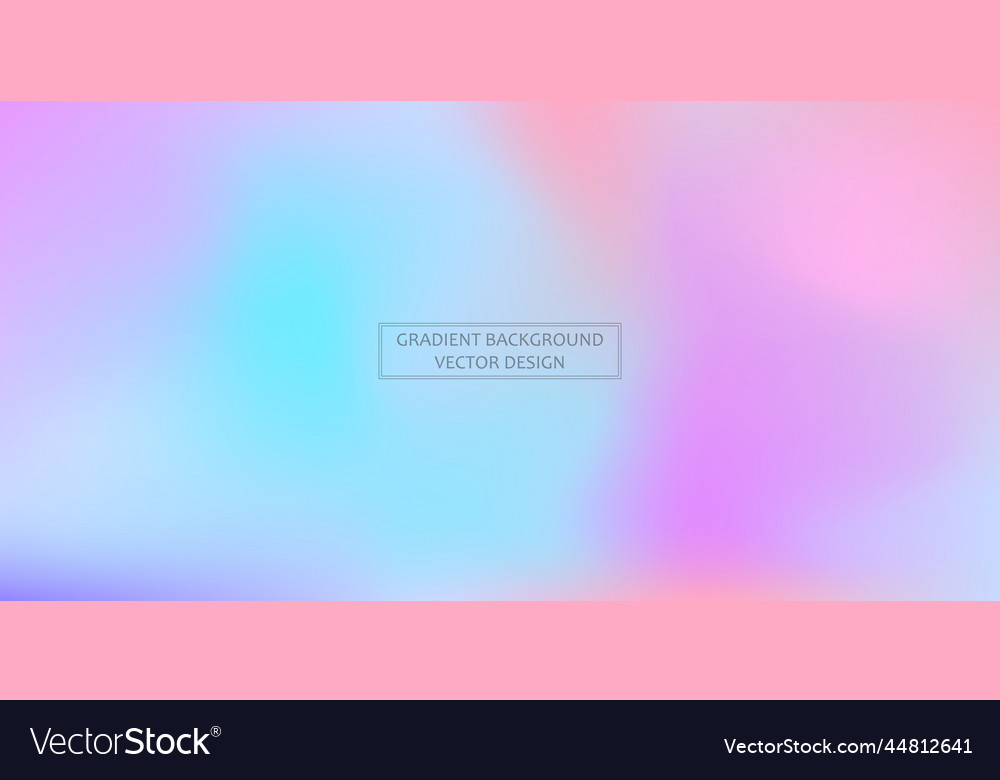 Panoramic web template multicolor gradient Vector Image