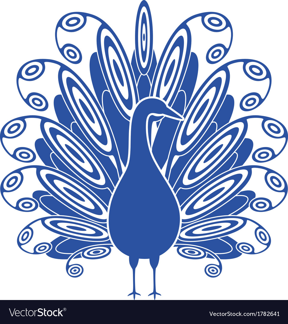Peacock Royalty Free Vector Image - VectorStock