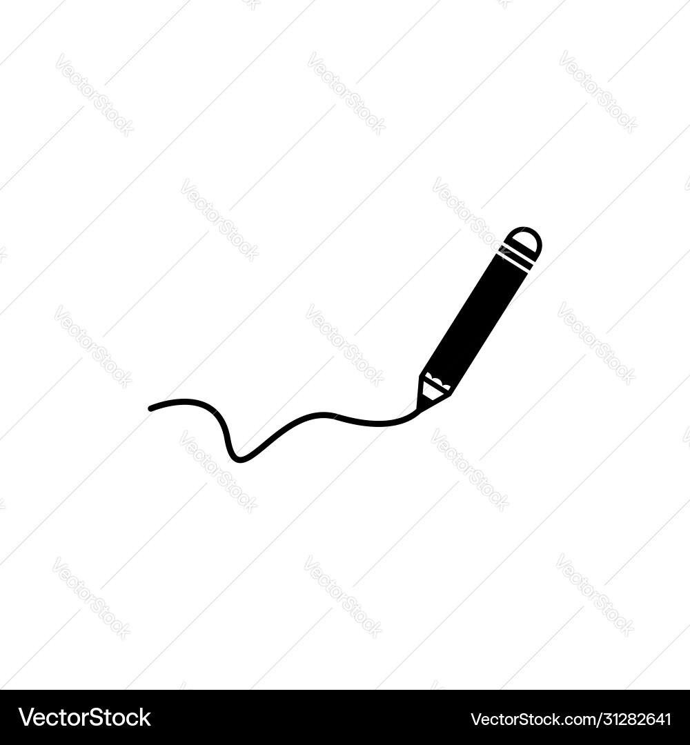 Pencil graphic design Royalty Free Vector Image