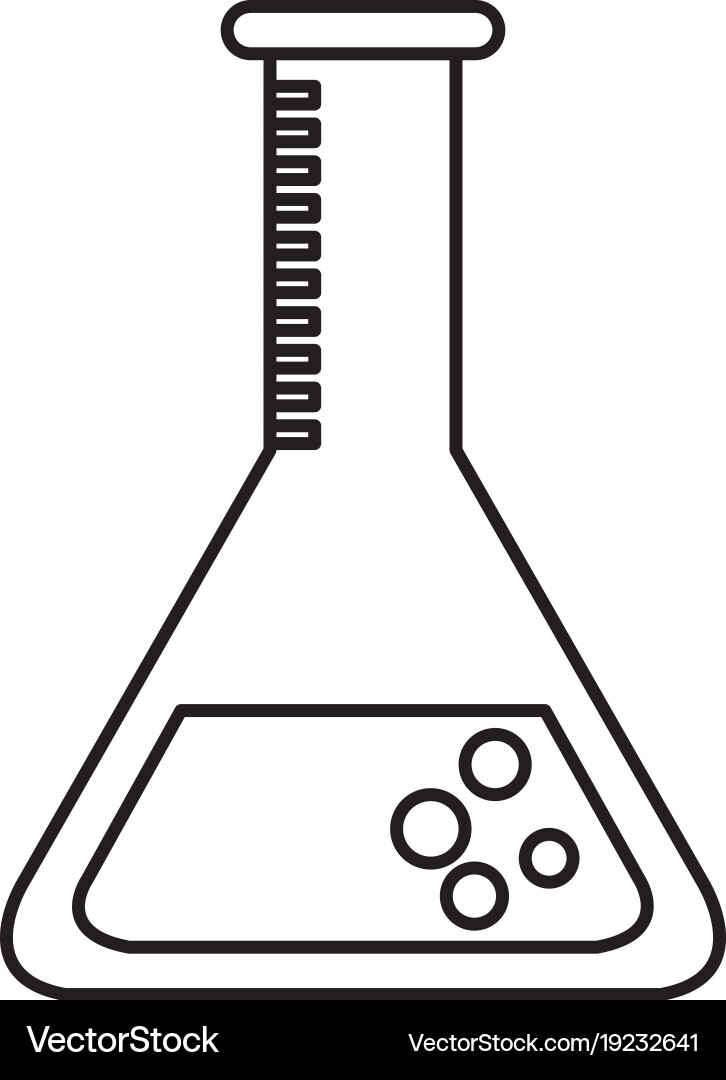 Tube test glass icon Royalty Free Vector Image