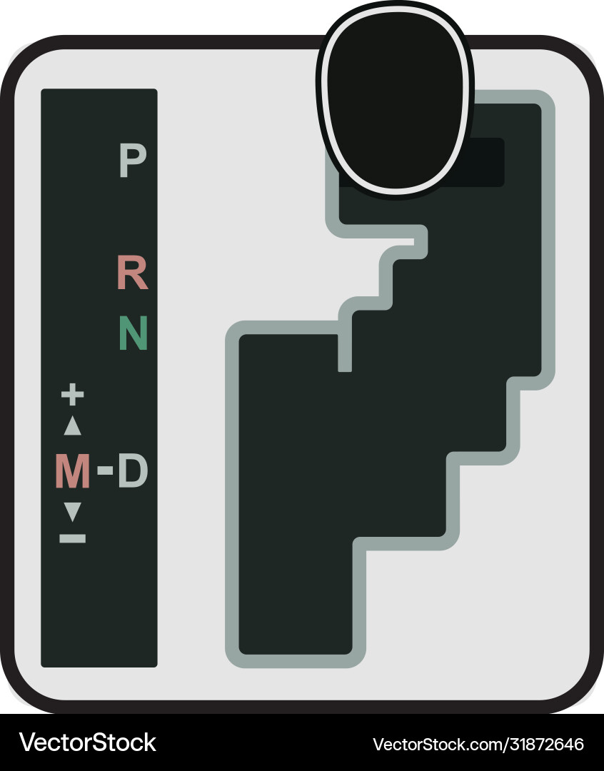 Automatic gearbox transmission Royalty Free Vector Image