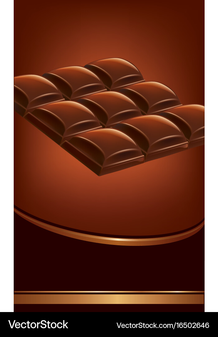 Background of dark chocolate tables Royalty Free Vector