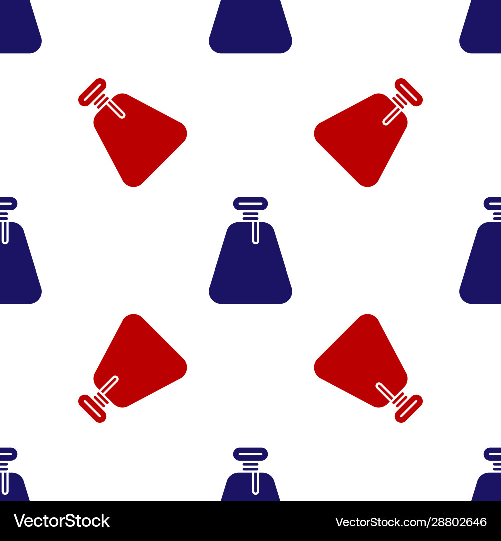 Blue and red pirate sack icon isolated seamless Vector Image