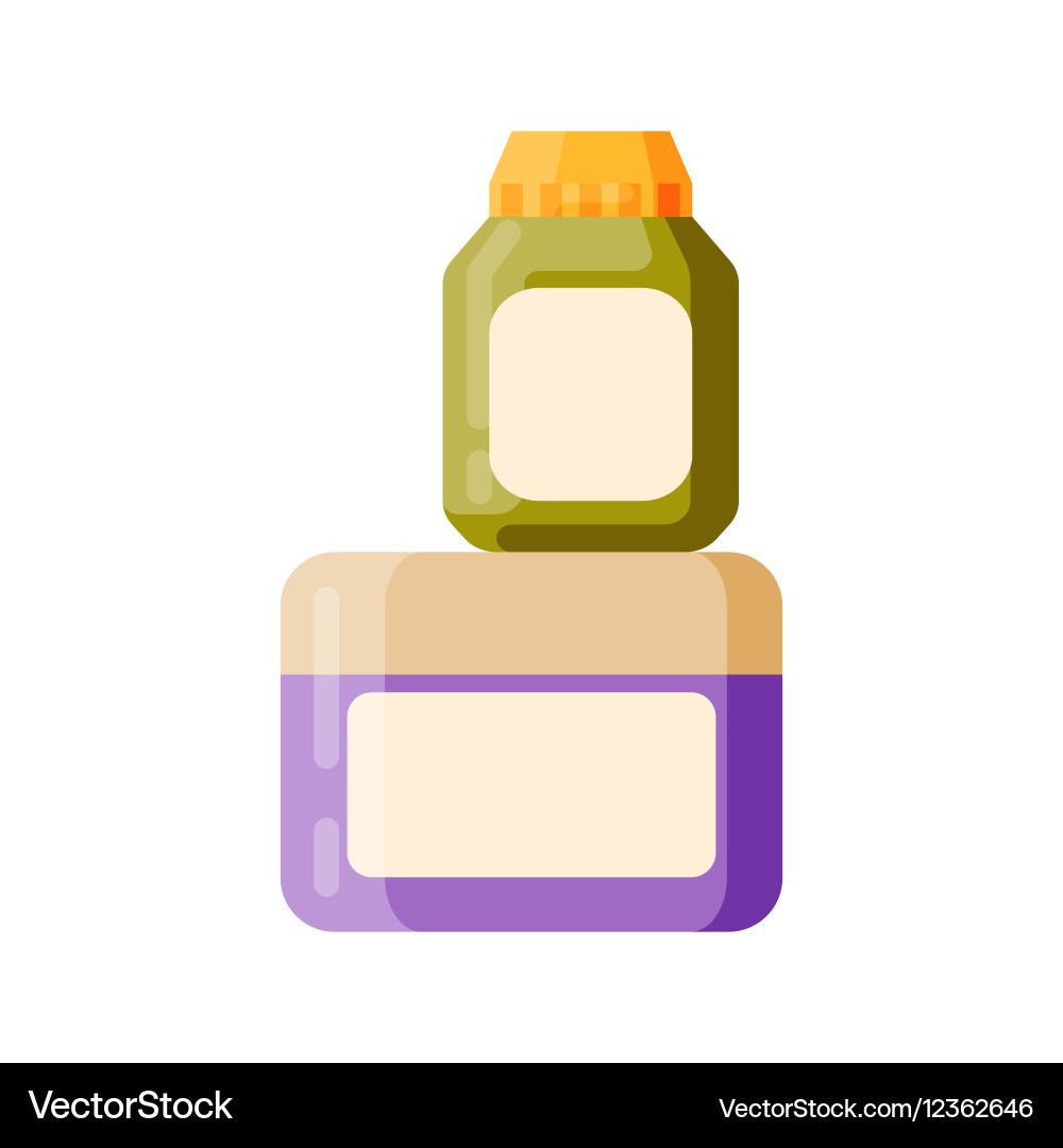 Bottle template blank package container Royalty Free Vector