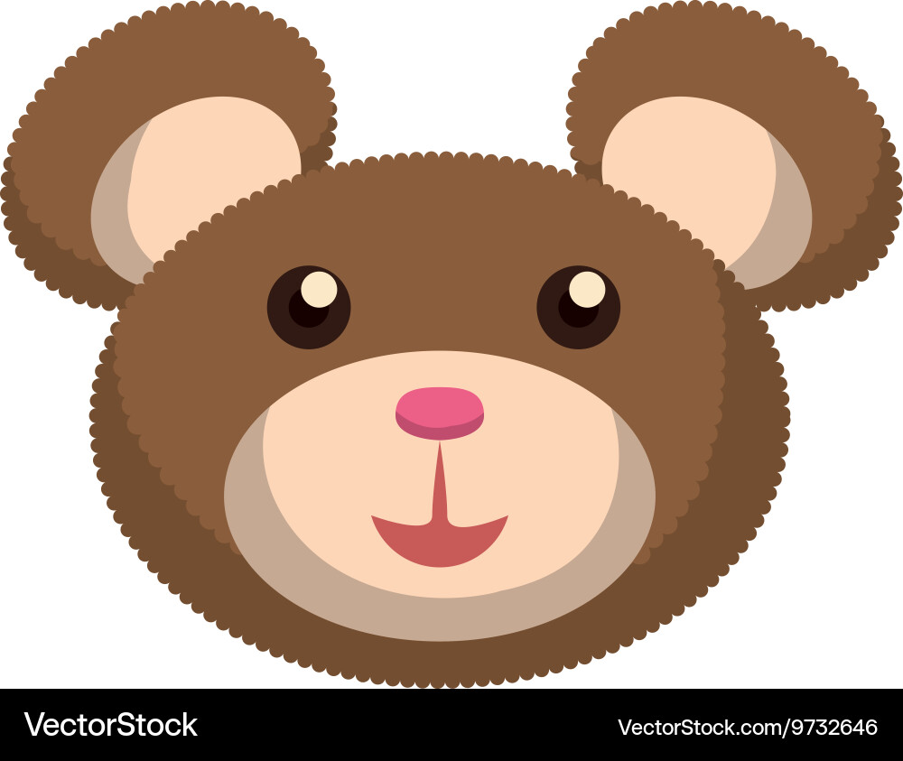 Cartoon bear icon animal concept graphic Vector Image
