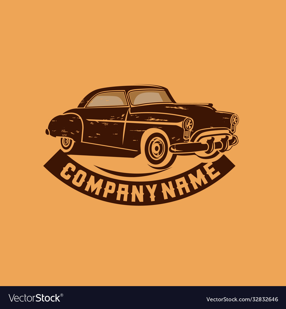 Classicvintage car design inspiration auto Vector Image