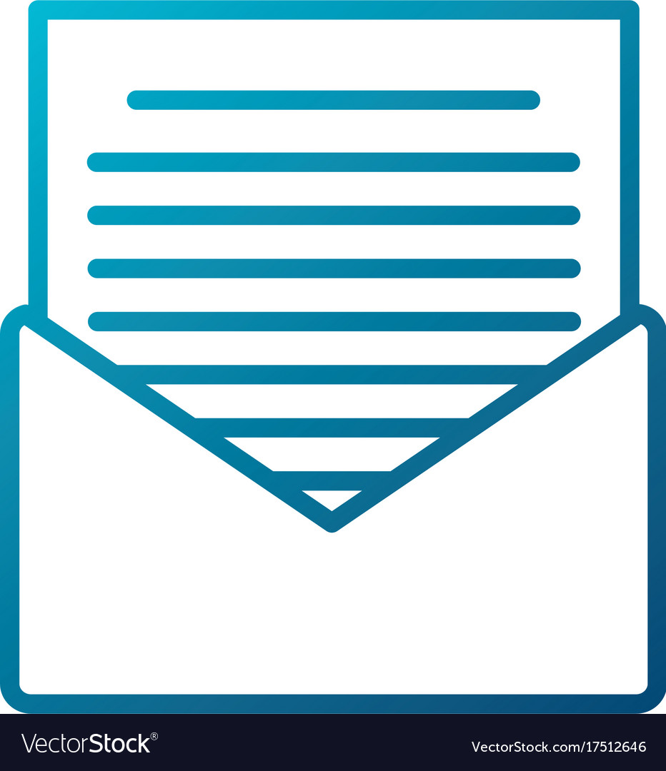 Mail envelope message Royalty Free Vector Image