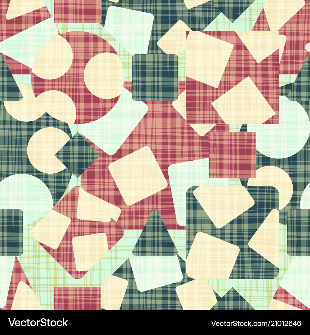 Retro design cloth with geometric shapes Vector Image