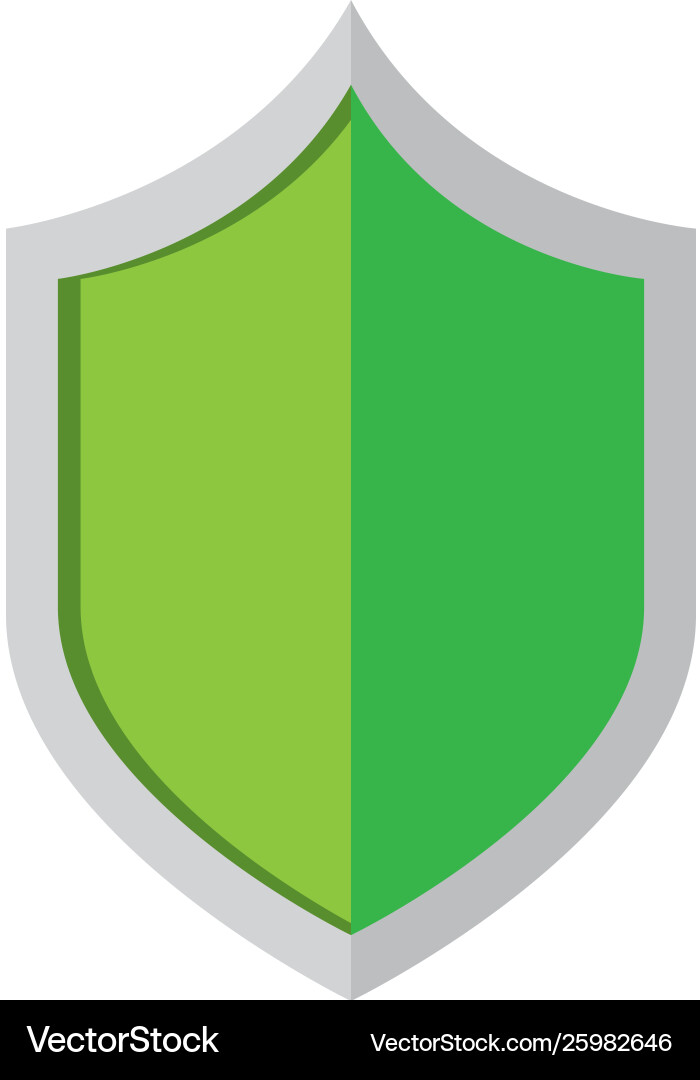 Security shield guard isolated icon Royalty Free Vector