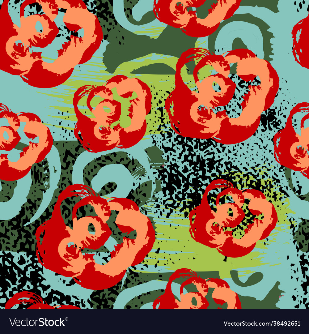 Abstract artistic seamless pattern Royalty Free Vector Image