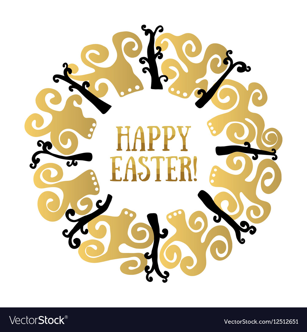 Happy easter Royalty Free Vector Image - VectorStock