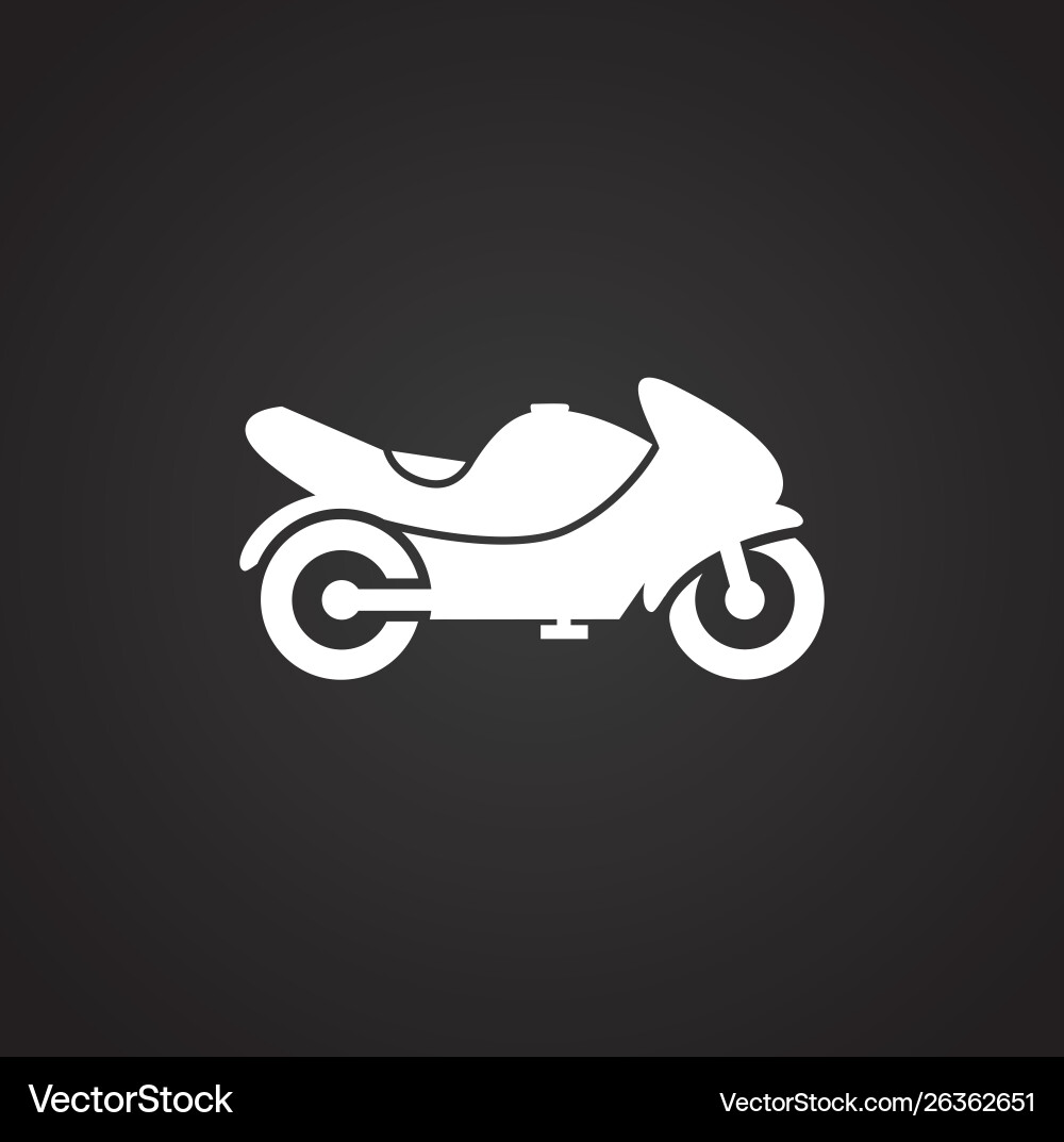 Moto related icon on background for graphic Vector Image