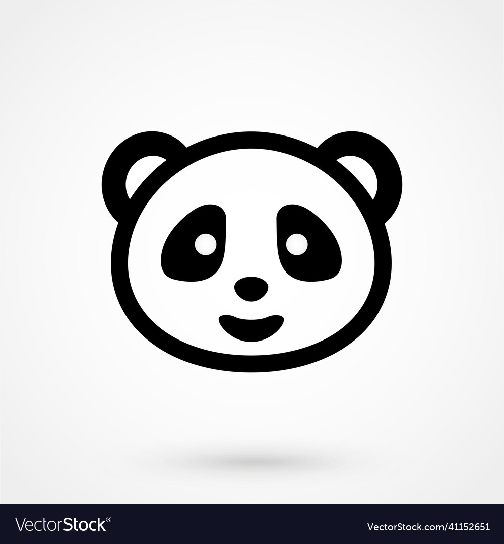 Panda icon Royalty Free Vector Image - VectorStock