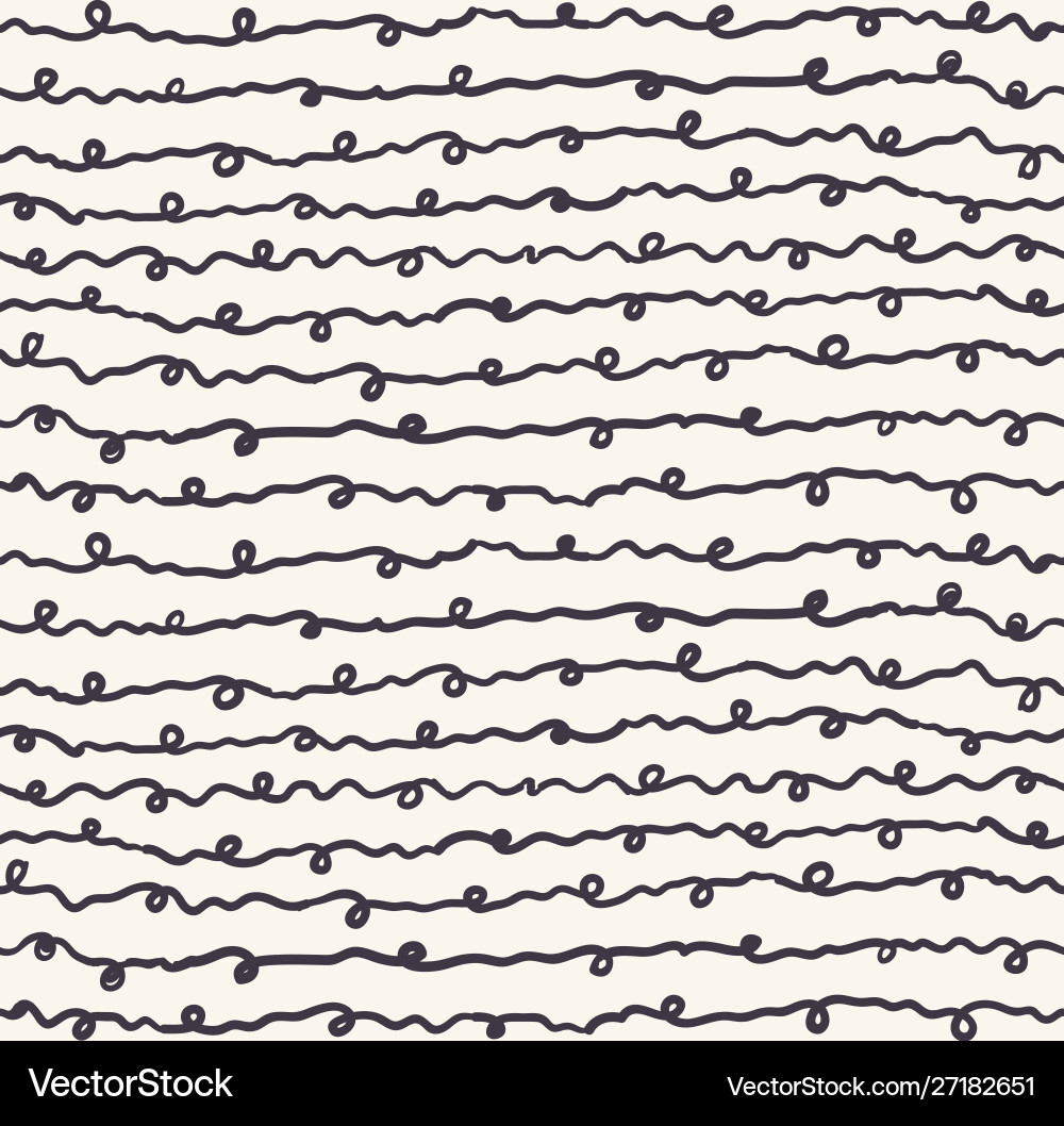 Seamless pattern hand drawn ornamental striped Vector Image