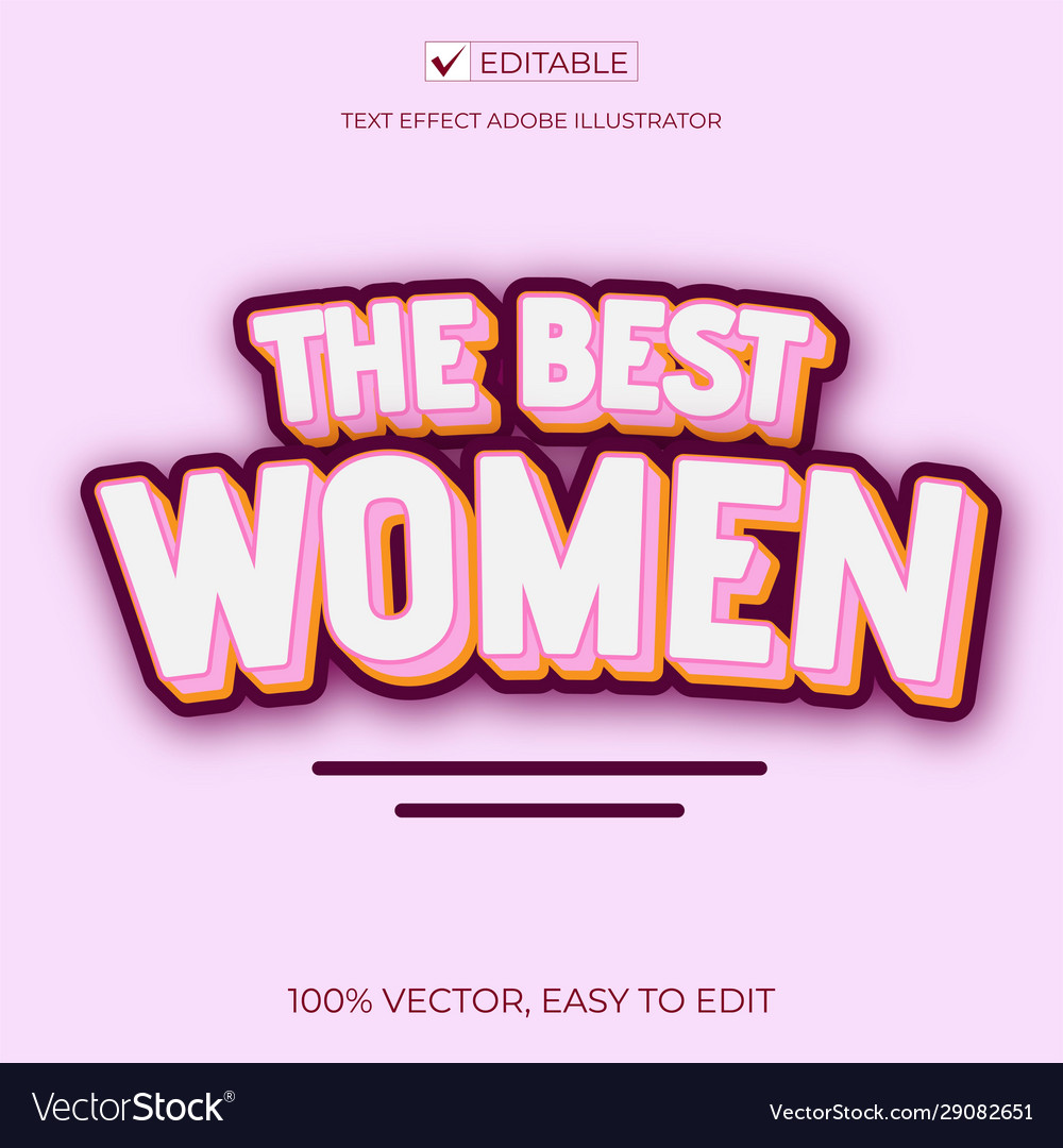 Text effect template Royalty Free Vector Image