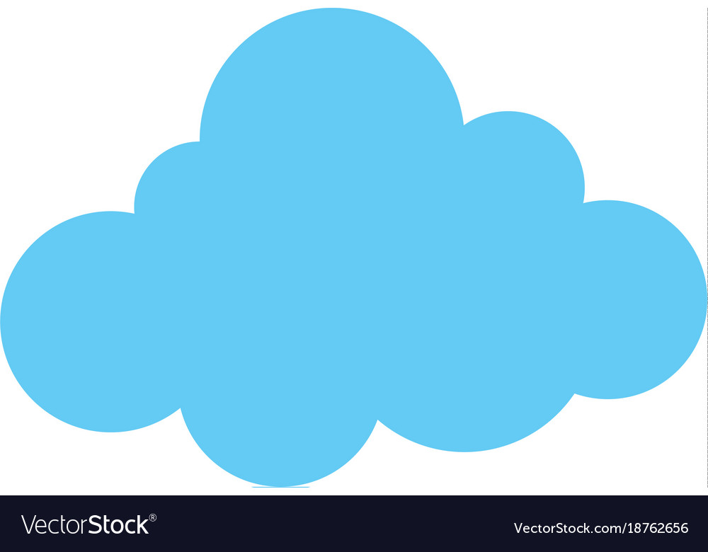 Isolated cloud design Royalty Free Vector Image