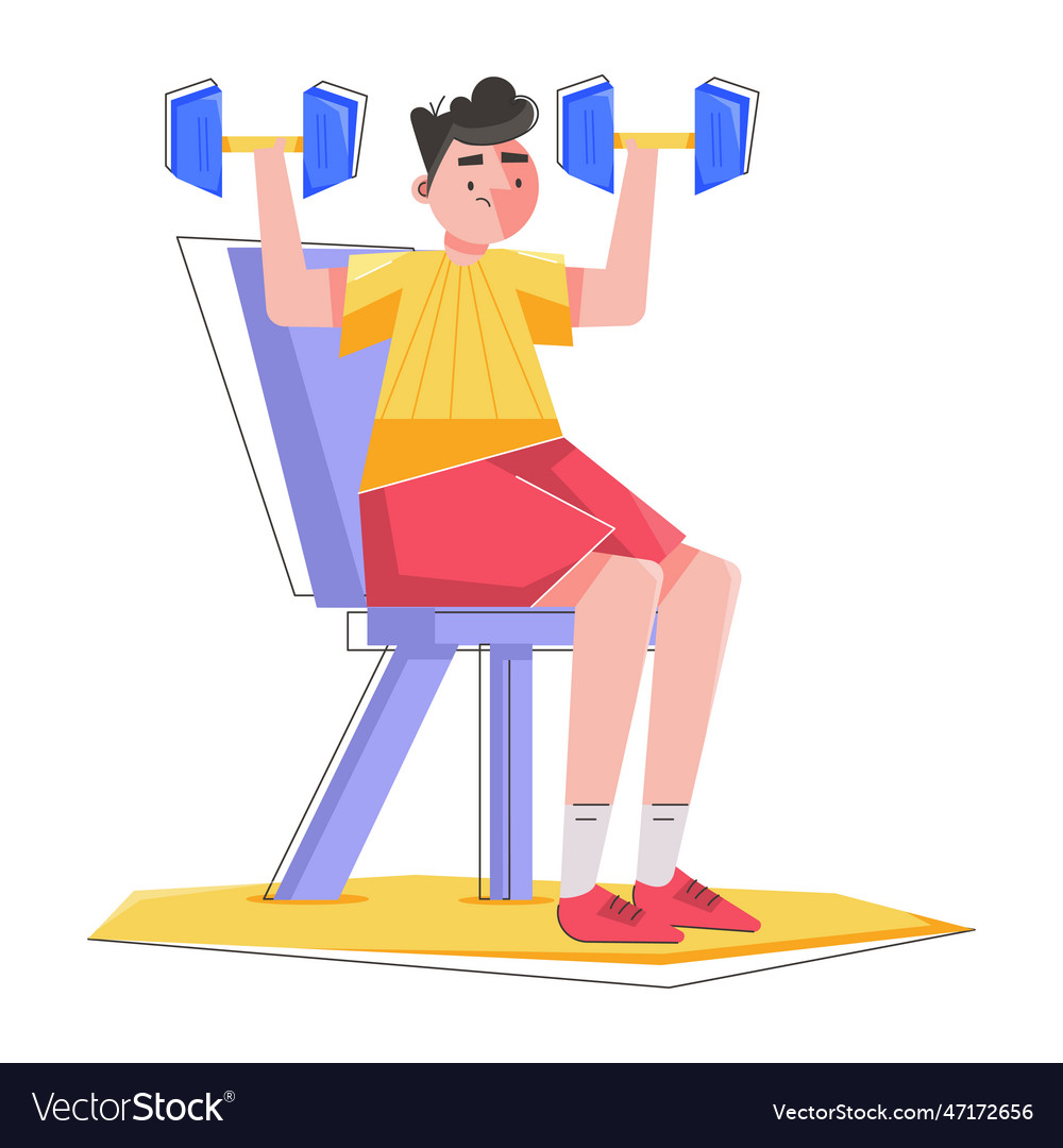 Muscle exercise Royalty Free Vector Image - VectorStock