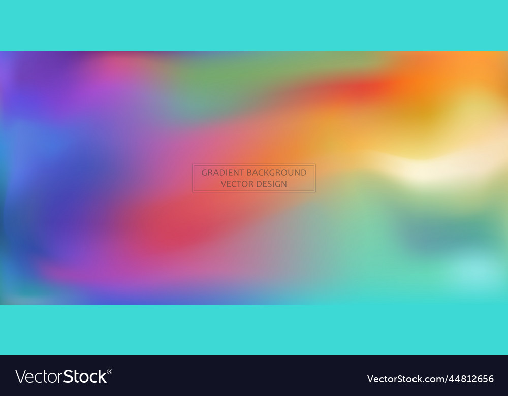 Panoramic web template multicolor gradient Vector Image