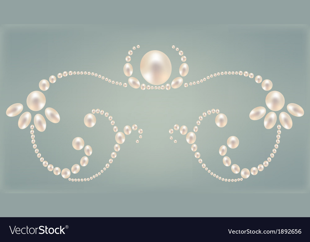 Pearl pattern Royalty Free Vector Image - VectorStock