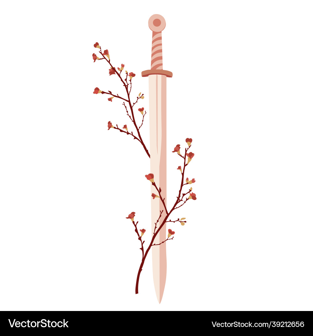 Sword of love Royalty Free Vector Image - VectorStock
