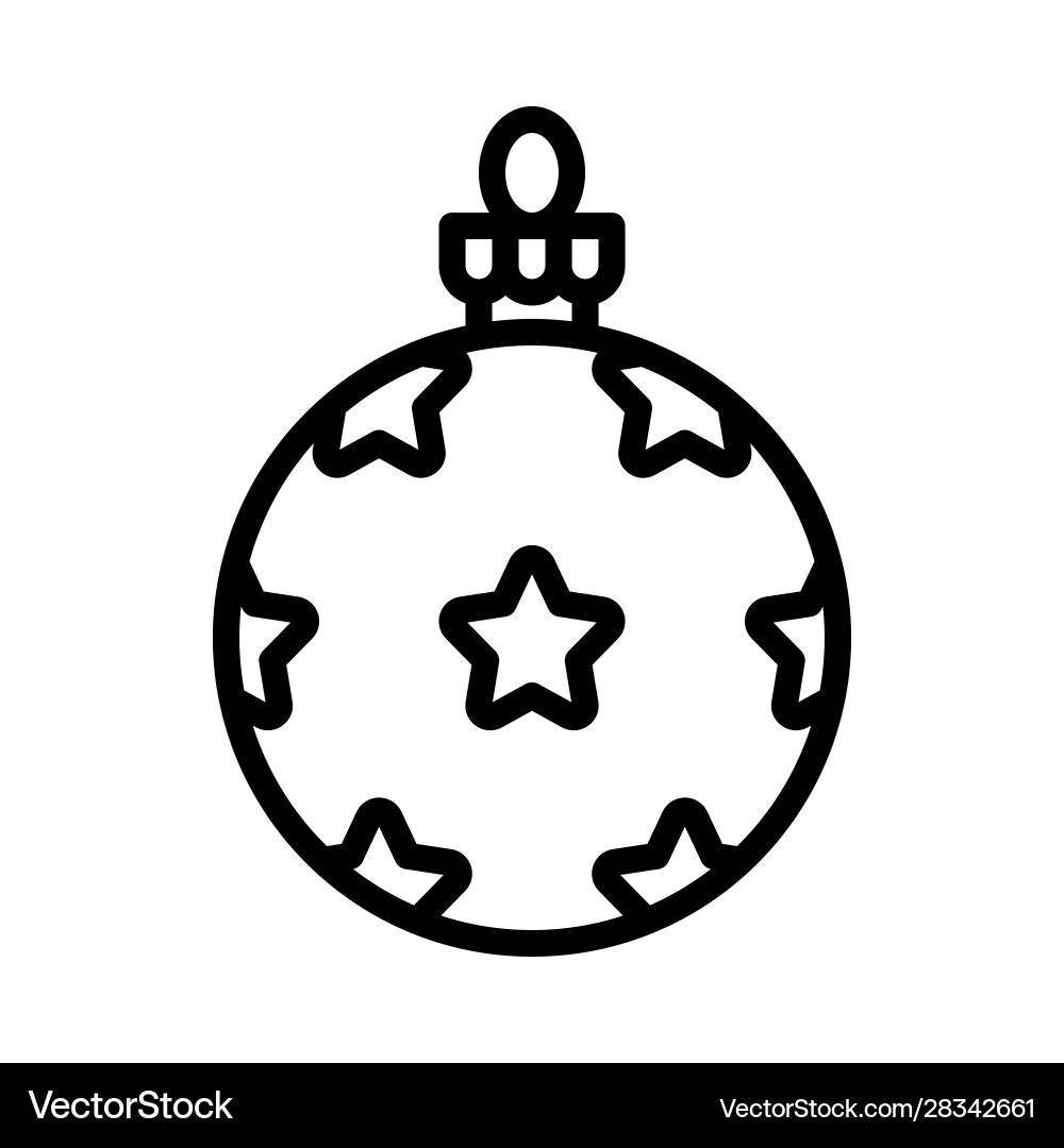 Christmas ornaments baubles or ball Royalty Free Vector