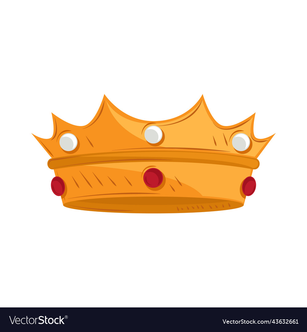Icon Golden Crown Royalty Free Vector Image Vectorstock