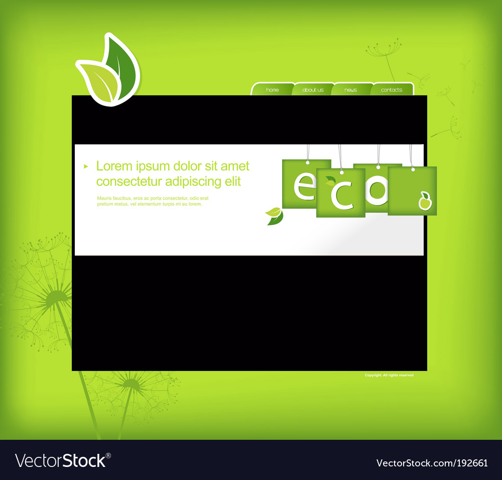 Website template background Royalty Free Vector Image