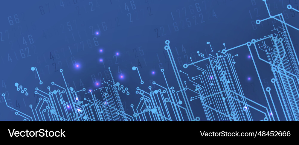 Abstract futuristic circuit computer internet Vector Image