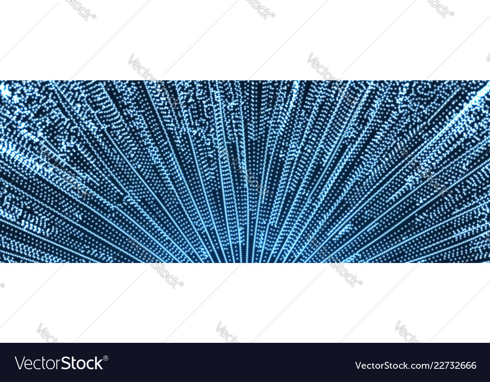 Abstract science technology background 3d grid Vector Image