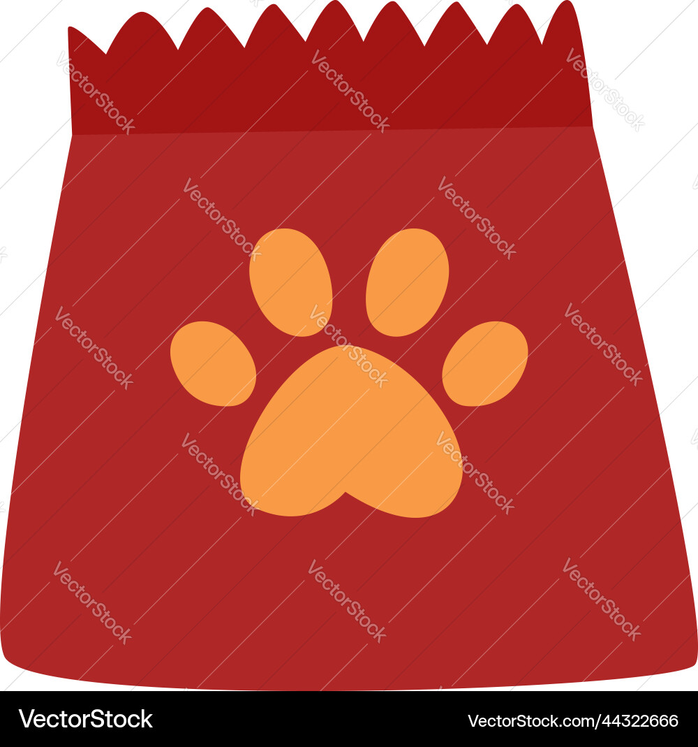 Cat food on a white background Royalty Free Vector Image