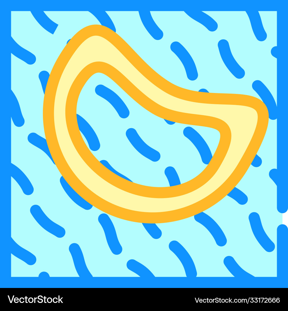 Coral on water color icon Royalty Free Vector Image