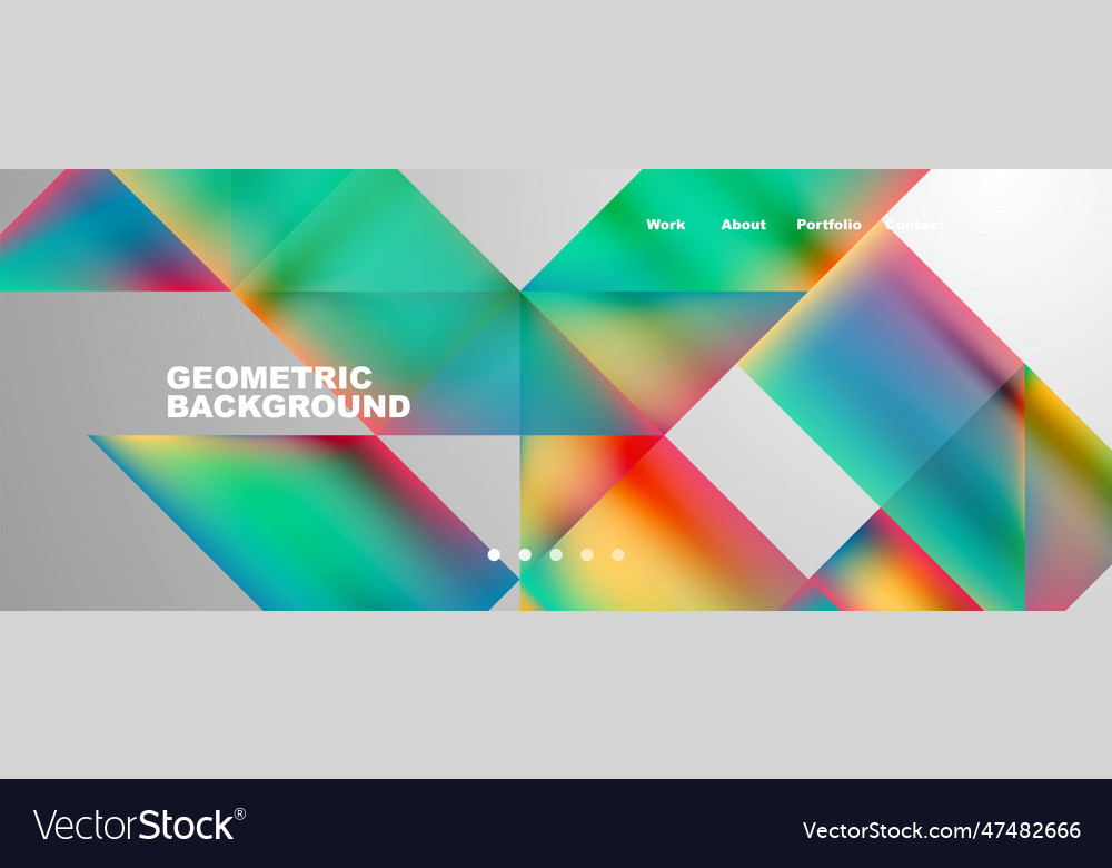 Dynamic lines triangles rectangles geometric Vector Image