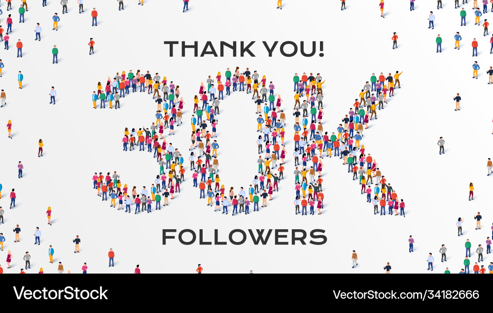 Followers group business people Royalty Free Vector Image