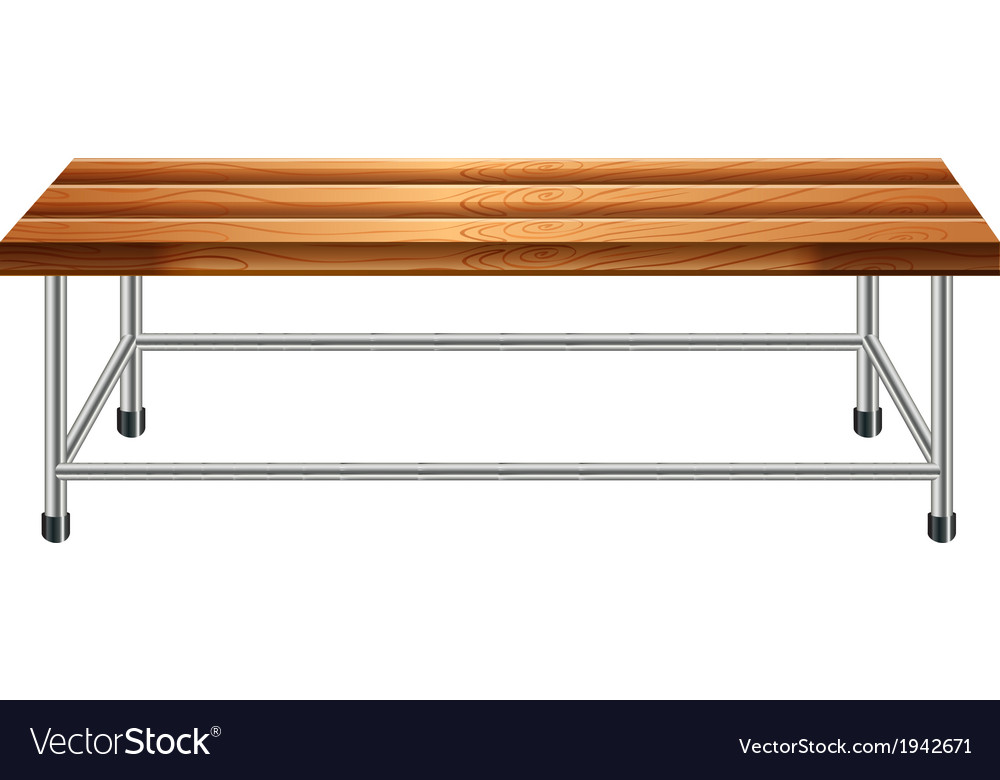 A bench Royalty Free Vector Image - VectorStock
