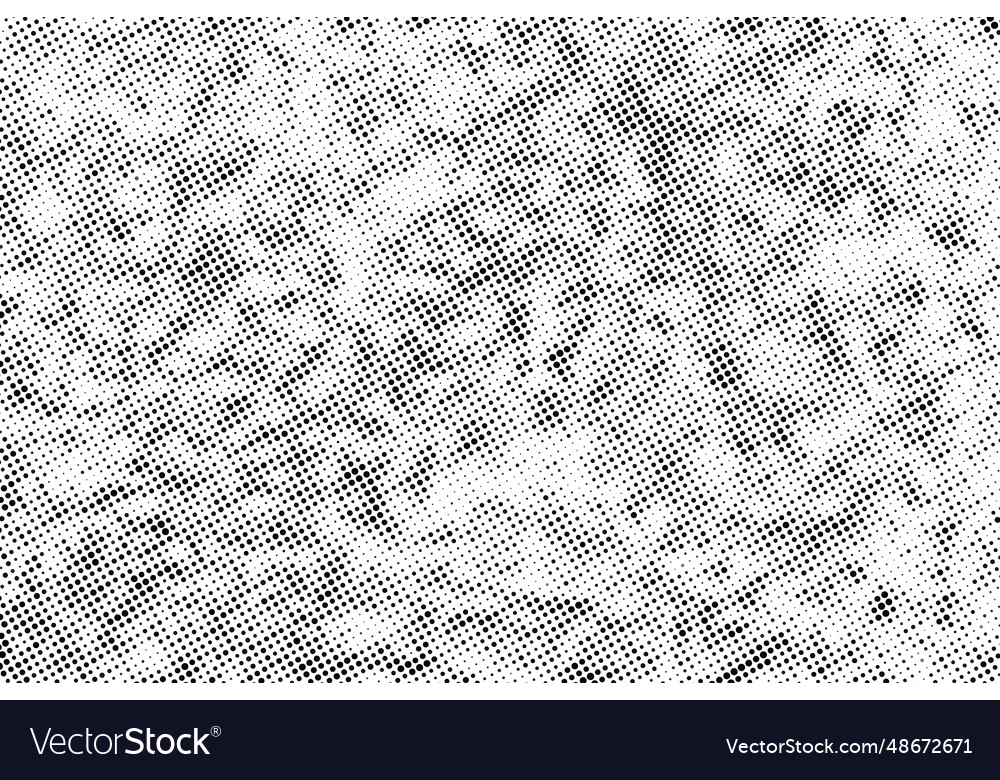 Black halftone texture effect background Vector Image