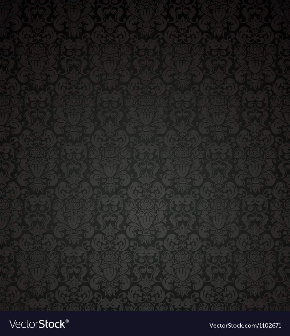 Black seamless pattern Royalty Free Vector Image