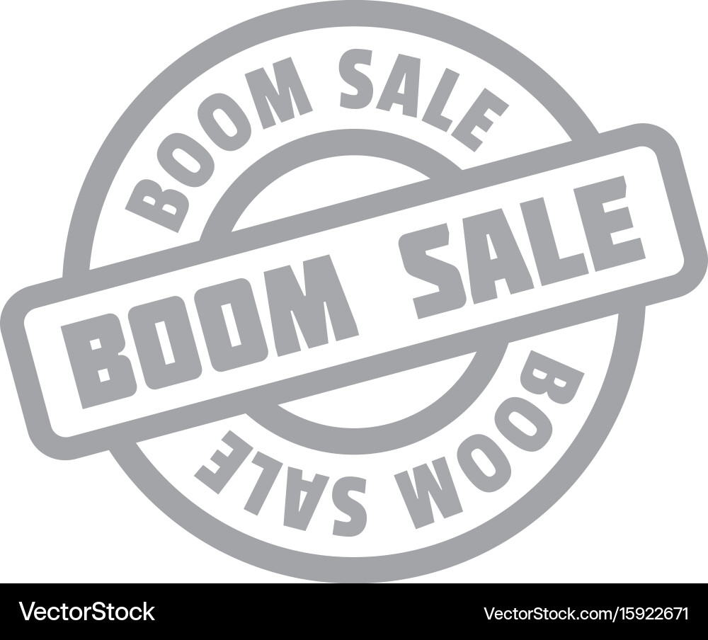 Boom sale rubber stamp Royalty Free Vector Image