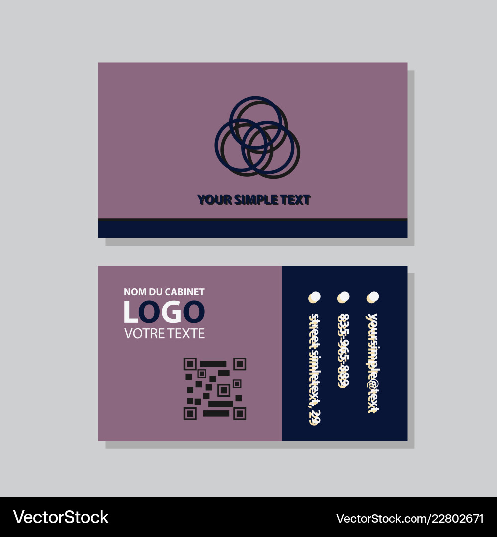 Business model name card luxury modern black Vector Image