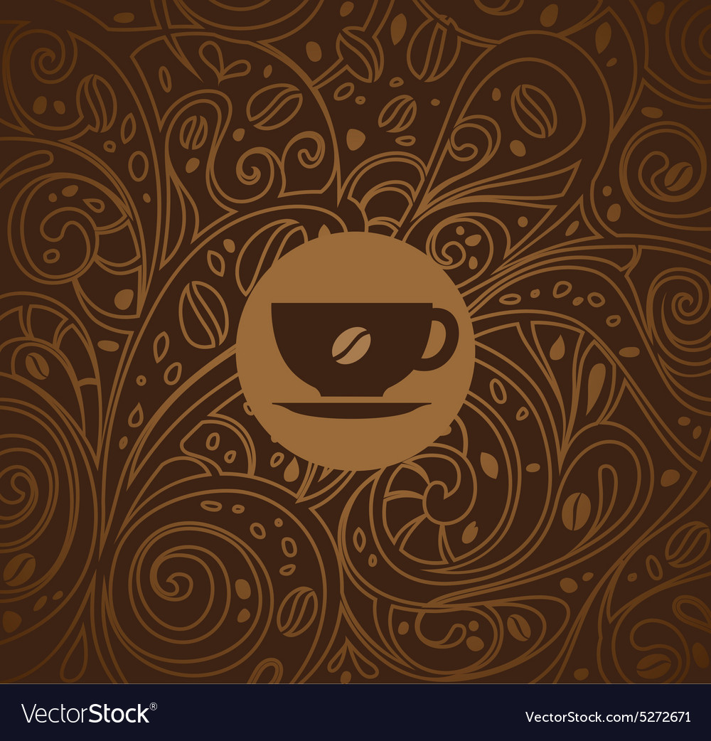 Coffee background Royalty Free Vector Image - VectorStock