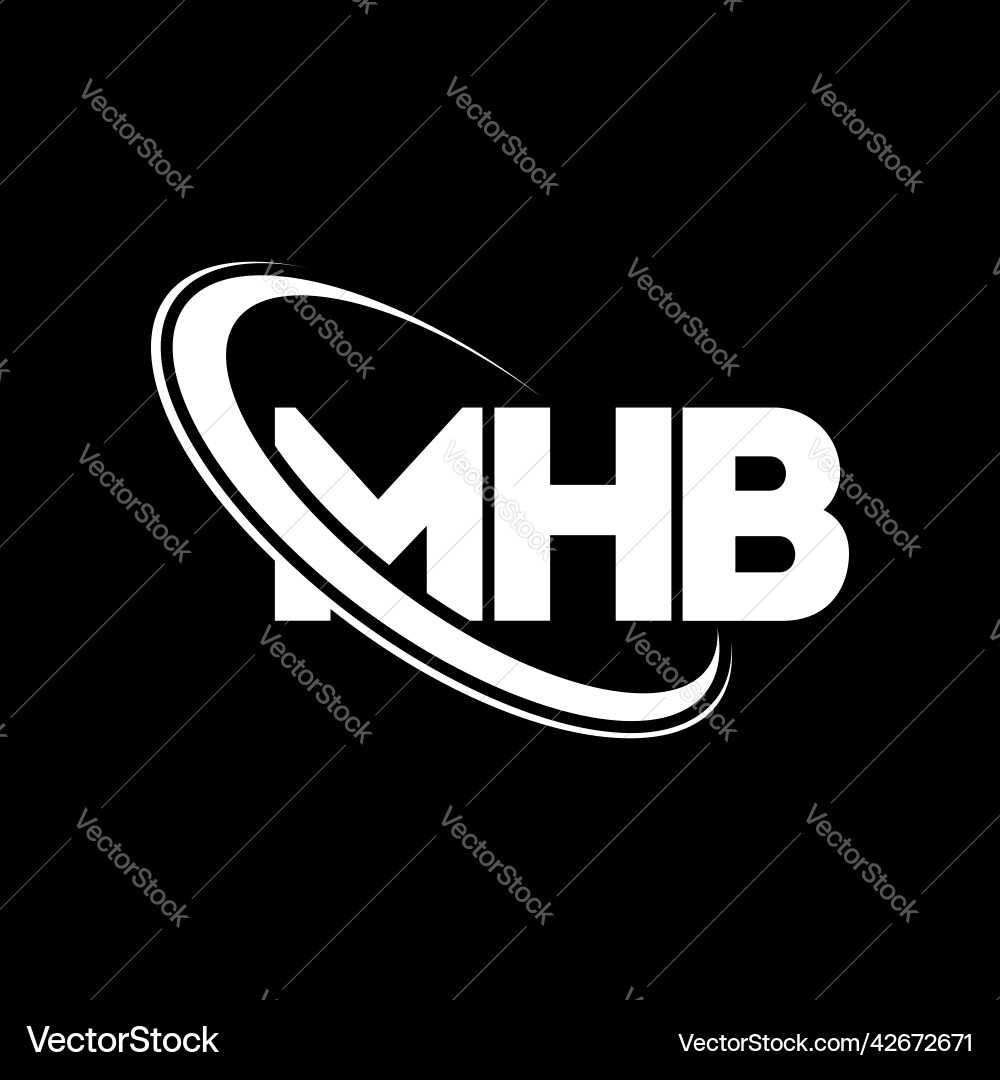Mhb logo letter letter logo design Royalty Free Vector Image