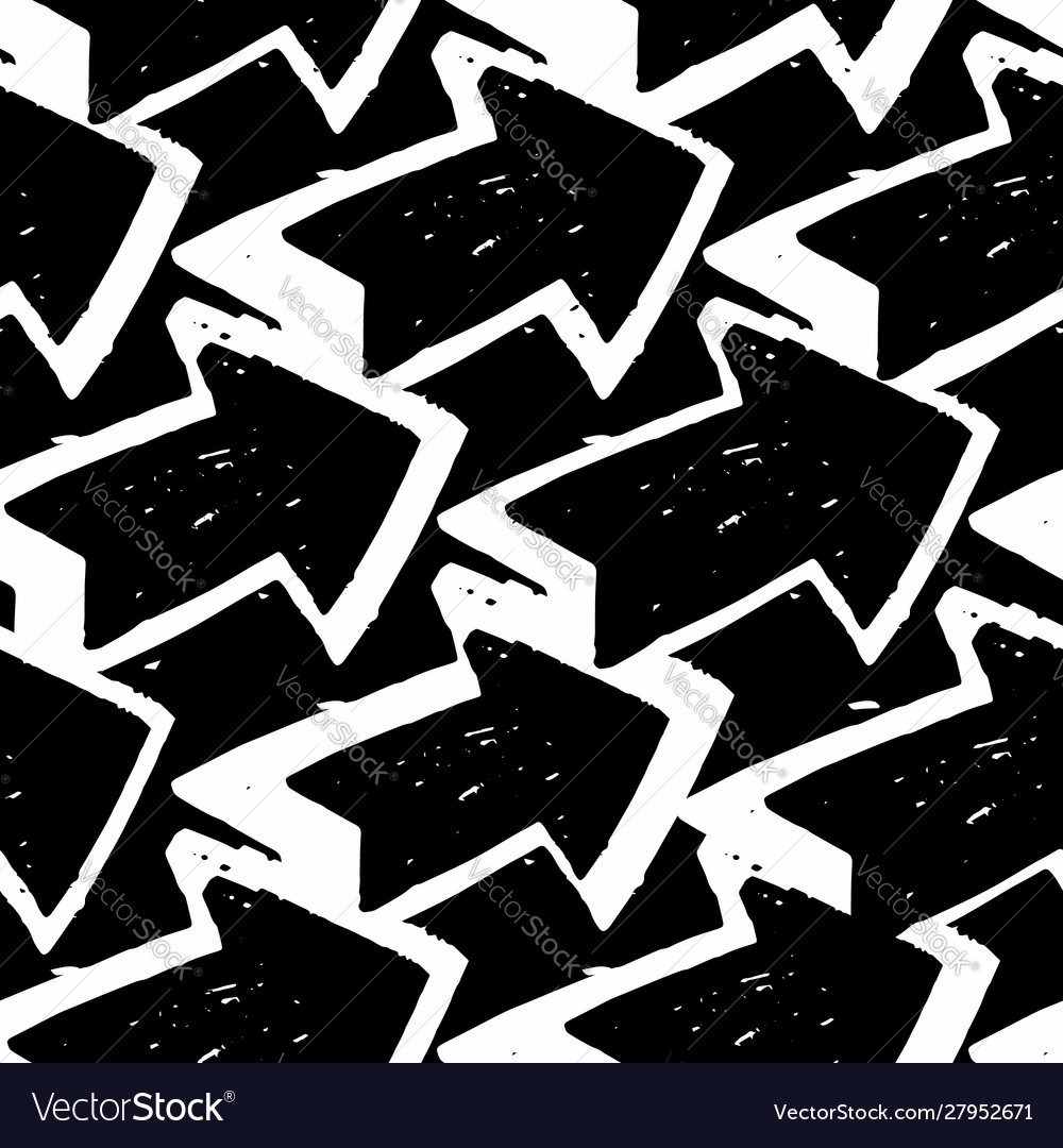 Simple arrow seamless pattern arrows Royalty Free Vector