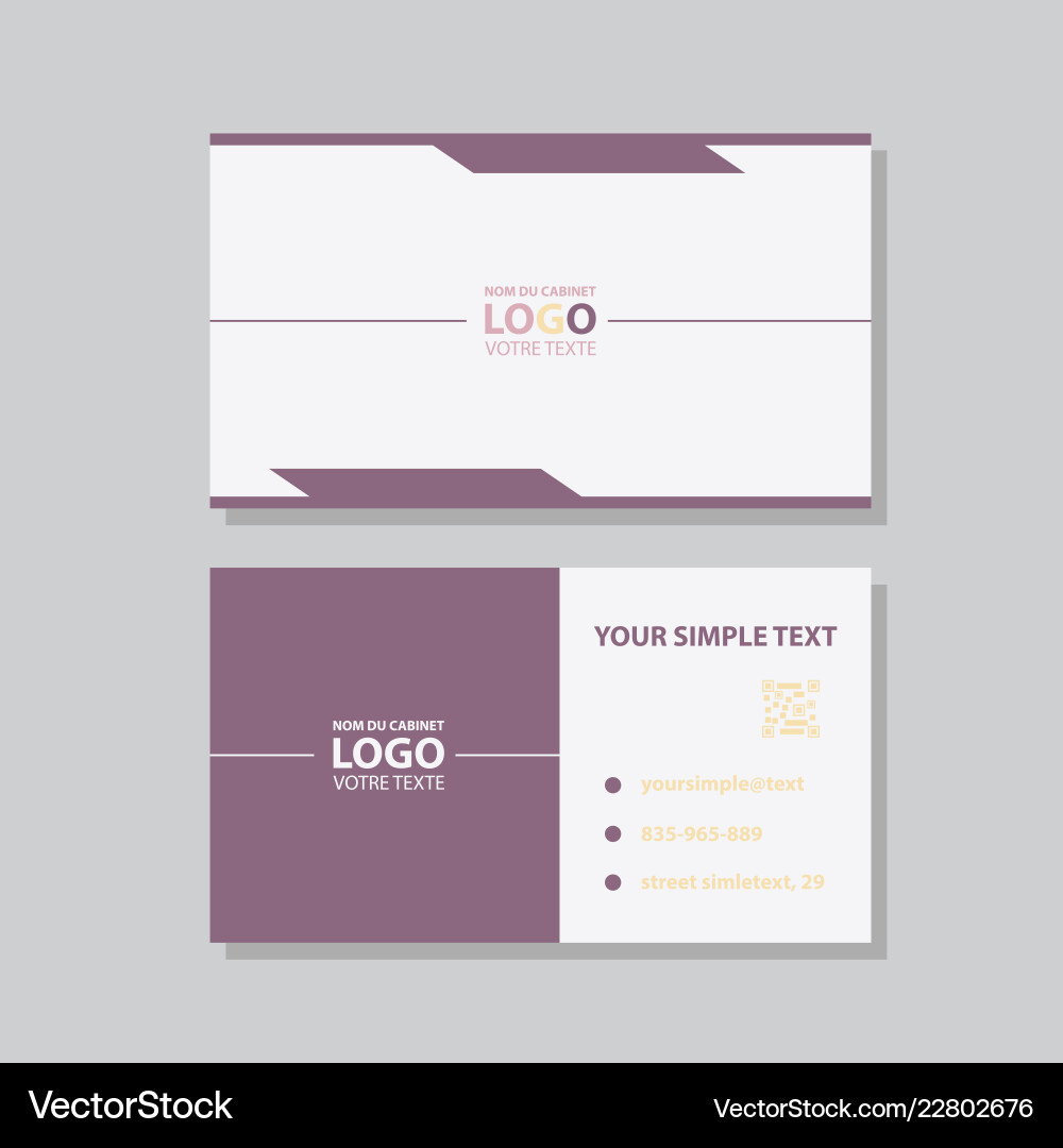 Business model name card luxury modern black Vector Image
