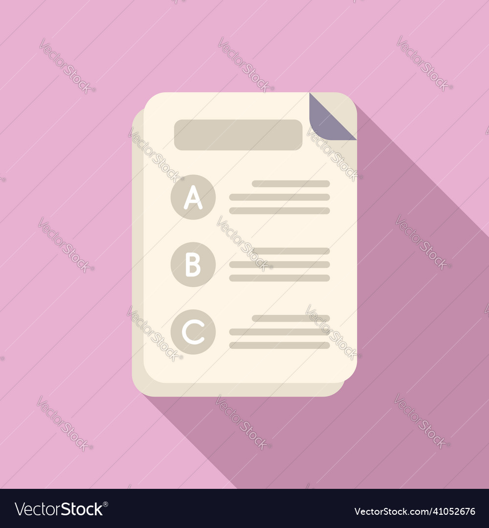 Final exam icon flat academic study Royalty Free Vector Final exam icon flat academic study Royalty Free Vector