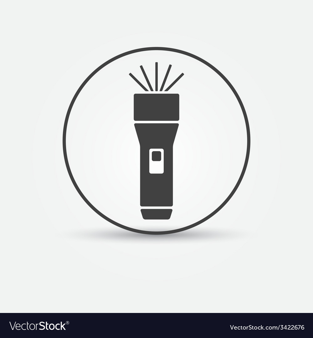 Flashlight icon Royalty Free Vector Image - VectorStock