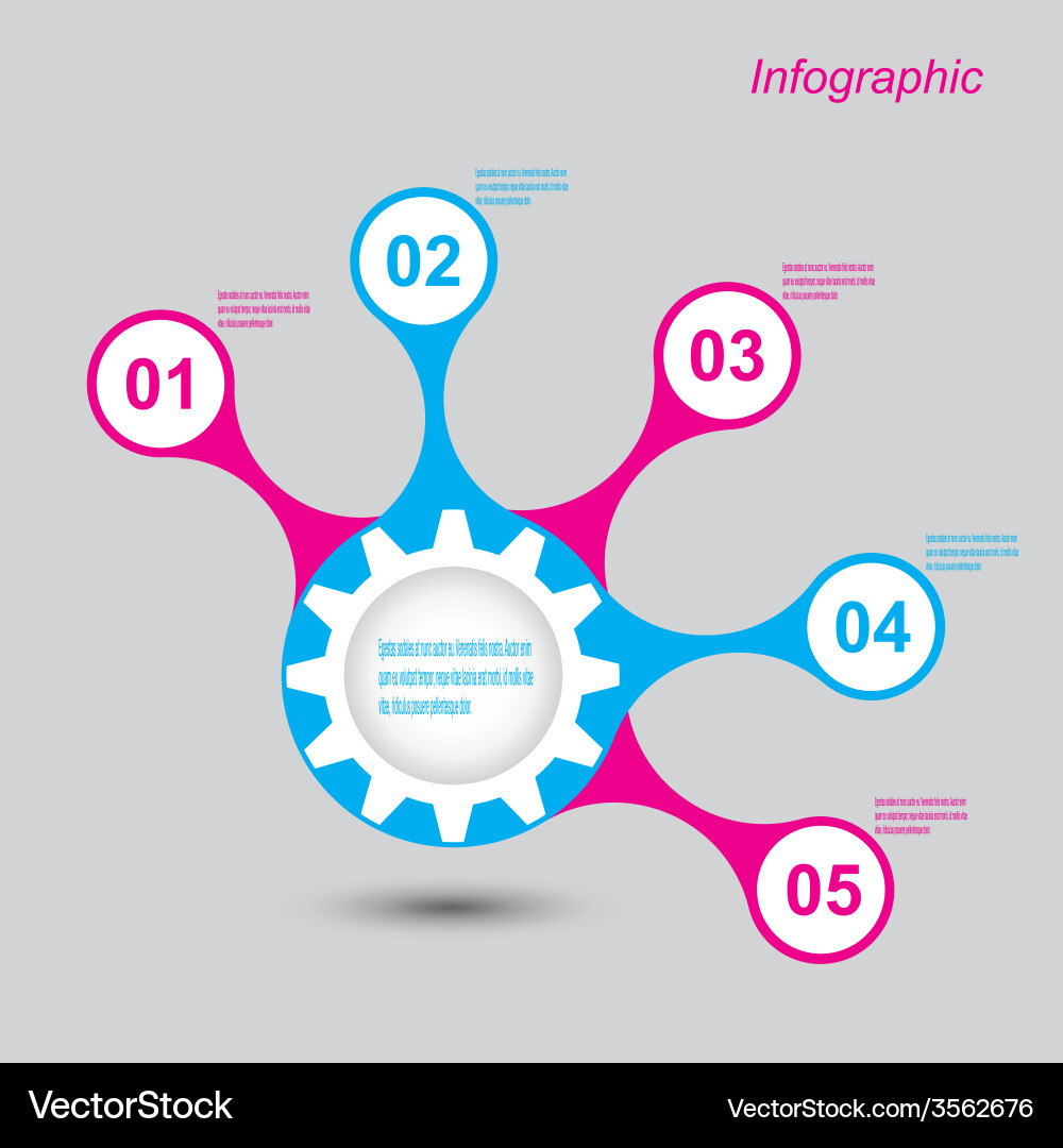 Infographic template Royalty Free Vector Image