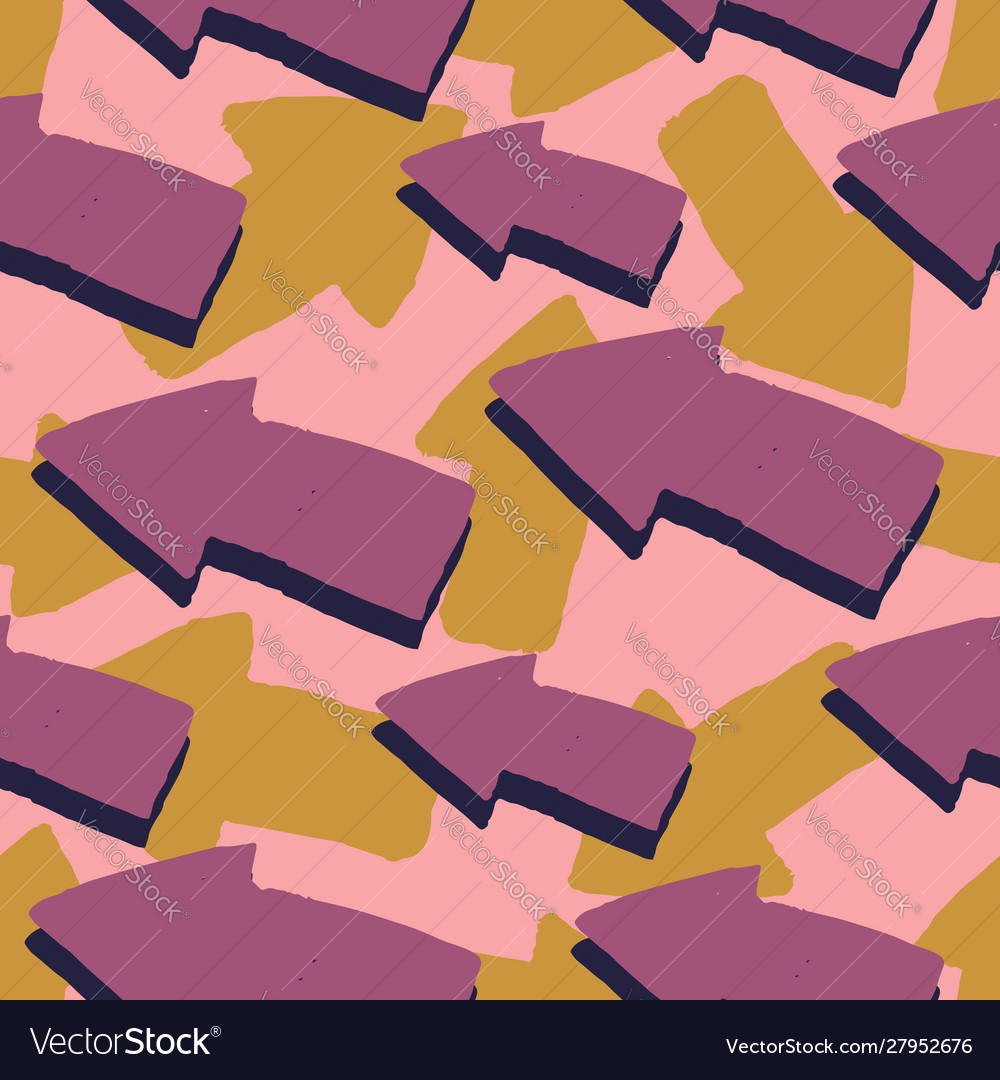 Pink arrow seamless pattern cute arrows Royalty Free Vector
