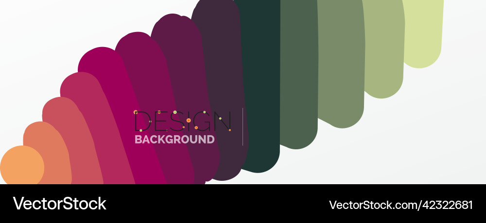 Background colorful shapes template wallpaper Vector Image